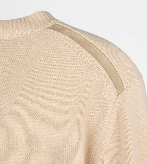 TOD'S Cashmere Pullover With Leather Patches