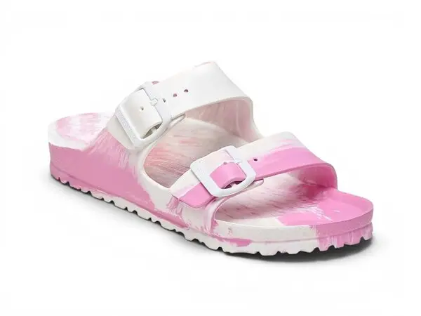 BIRKENSTOCK Arizona Essentials Slide On Sandal - Multi Pink