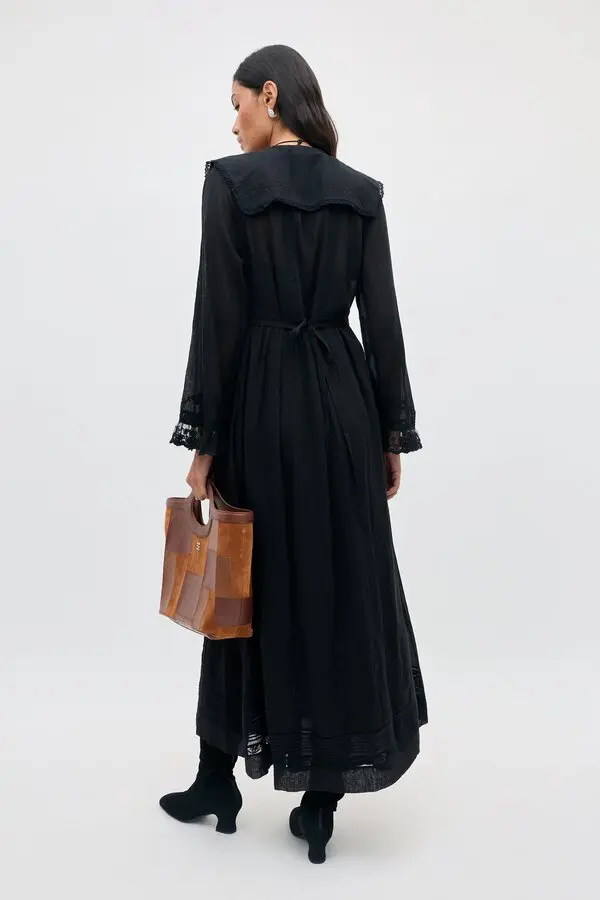 Rixo Silvi Dress With Bud Trail Embroidery
