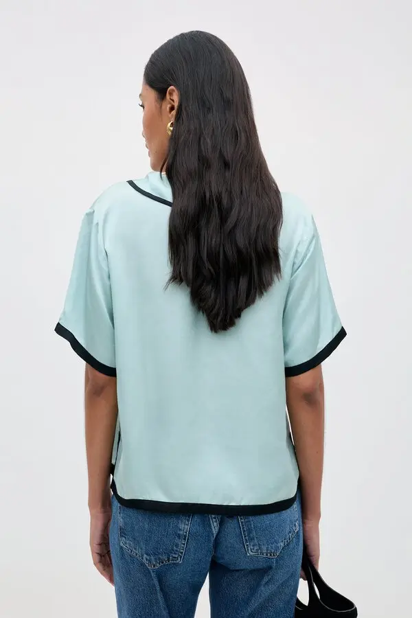 Rixo Nicolina Frida Embroidery Mist Top