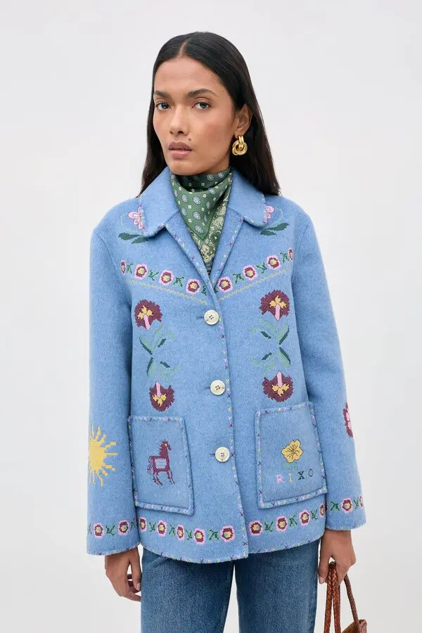 Rixo Tashia Juliette Embroidery Regular