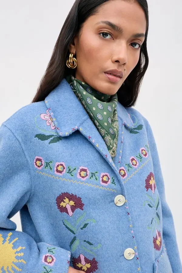 Rixo Tashia Juliette Embroidery Regular