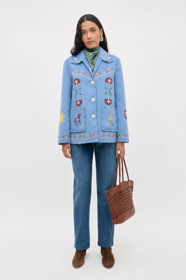 Rixo Tashia Juliette Embroidery Regular
