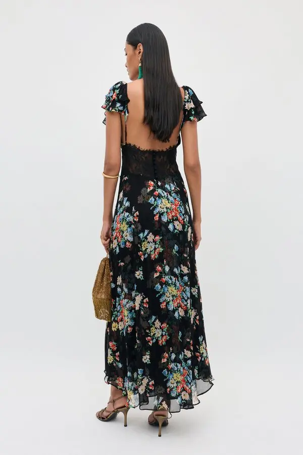 Rixo Carina Amelia Bouquet Multi Regular Dress
