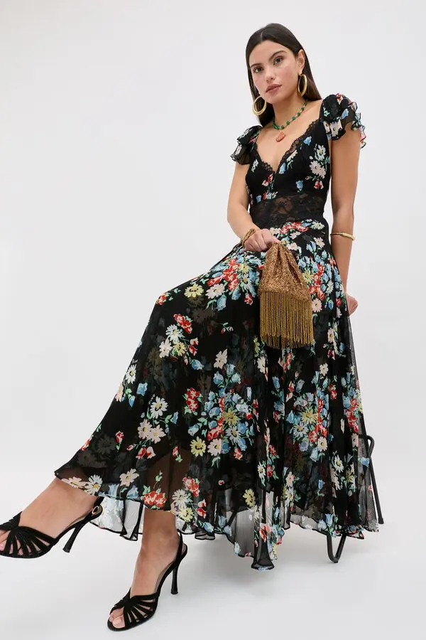 Rixo Carina Amelia Bouquet Multi Regular Dress
