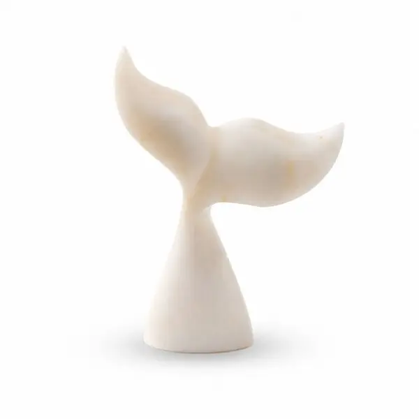 MARLETH Brass Whale Tail Sculpture