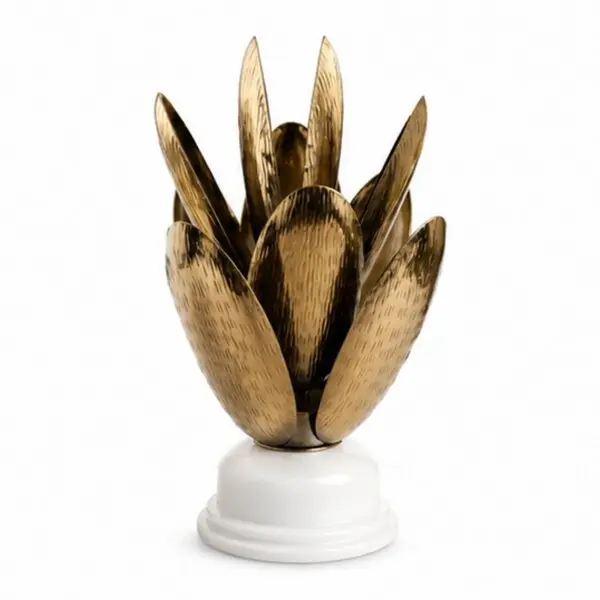 MARLETH Brass Flower Sculpture Spoon Design