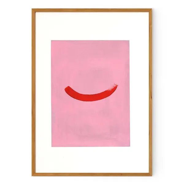 LENA WIGERS Pink / Red Friday At Last 30 × 40 Cm Art Print