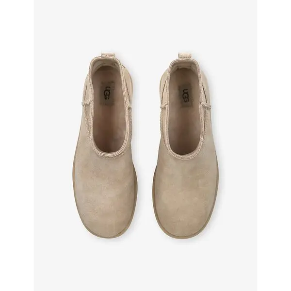 UGG Classic Mini Suede Ankle Boots - Beige