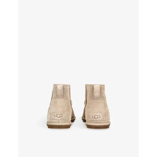 UGG Classic Mini Suede Ankle Boots - Beige