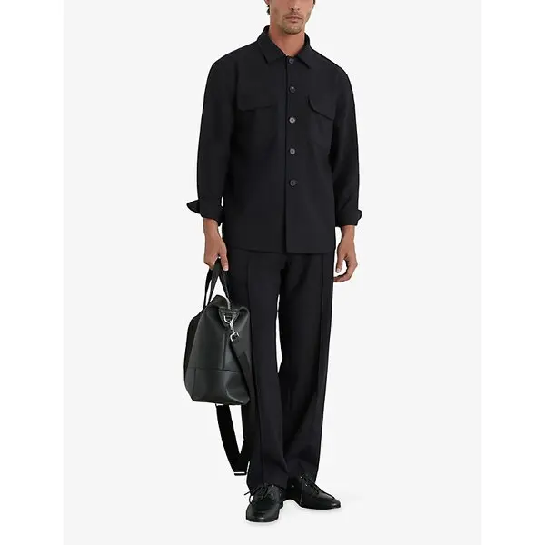 REISS Peshi Double-pocket Stretch-woven Overshirt