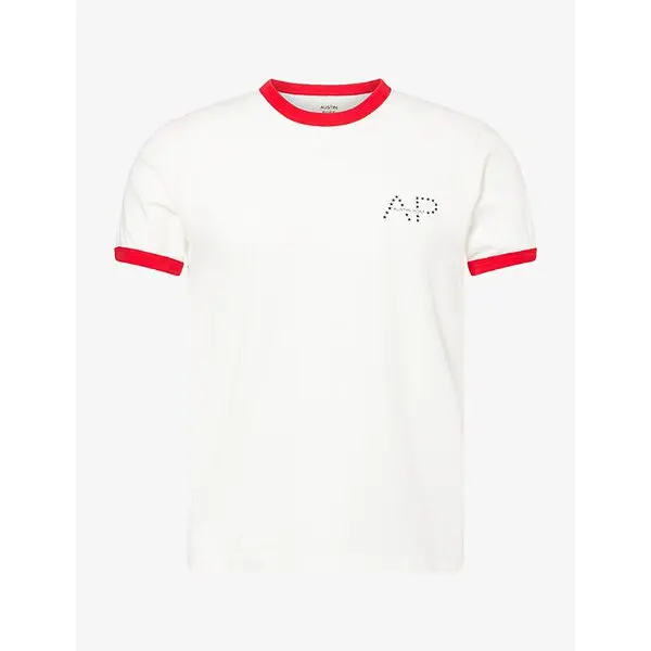 AUSTIN POST Ringer High Tail It Cotton T-shirt