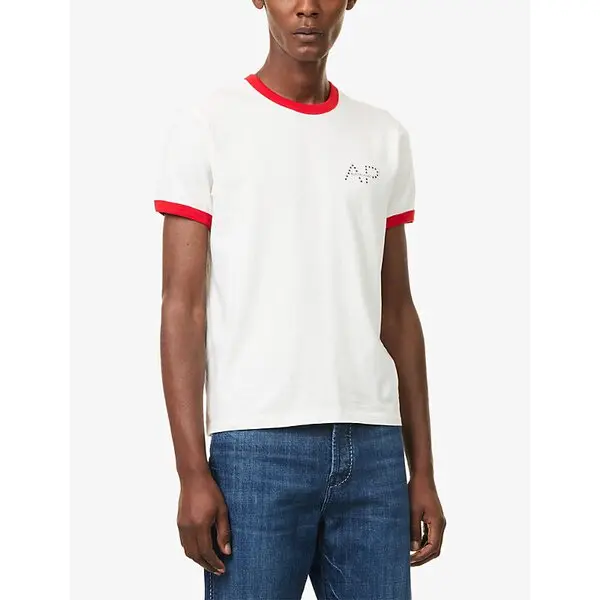 AUSTIN POST Ringer High Tail It Cotton T-shirt