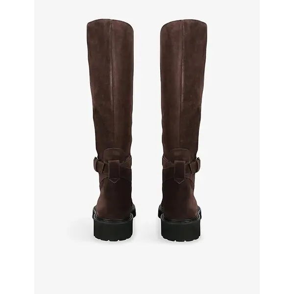 Valentino Garavani Vlogo Leather Knee-high Boots
