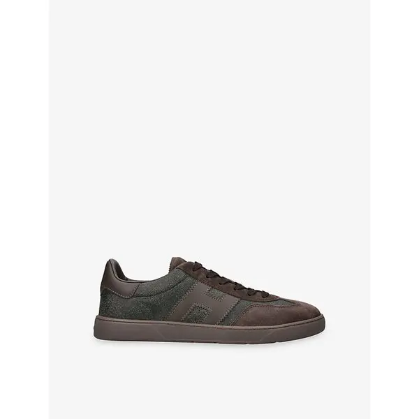 Hogan Suede Panel Trainers - Dk.brn Com
