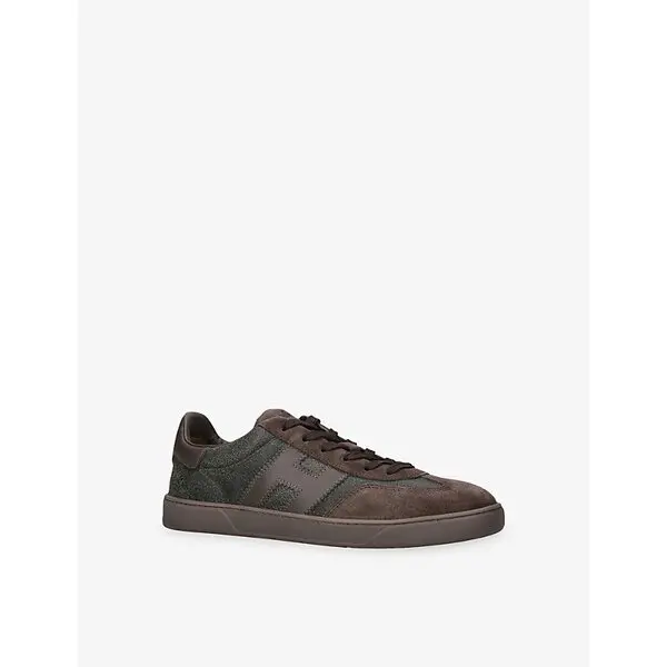 Hogan Suede Panel Trainers - Dk.brn Com