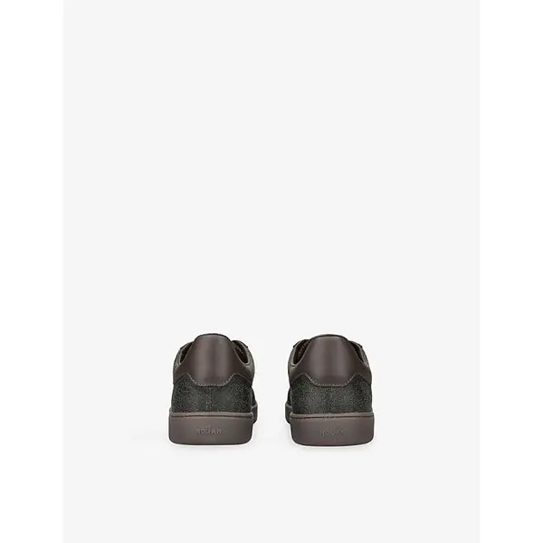 Hogan Suede Panel Trainers - Dk.brn Com