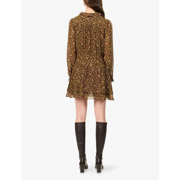 Paige Nantes Floral-print Silk-blend Mini Dress