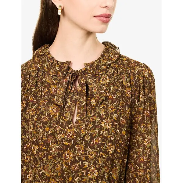 Paige Nantes Floral-print Silk-blend Mini Dress