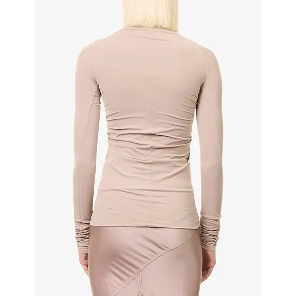 Rick Owens Prong Cut-out Stretch-jersey Top