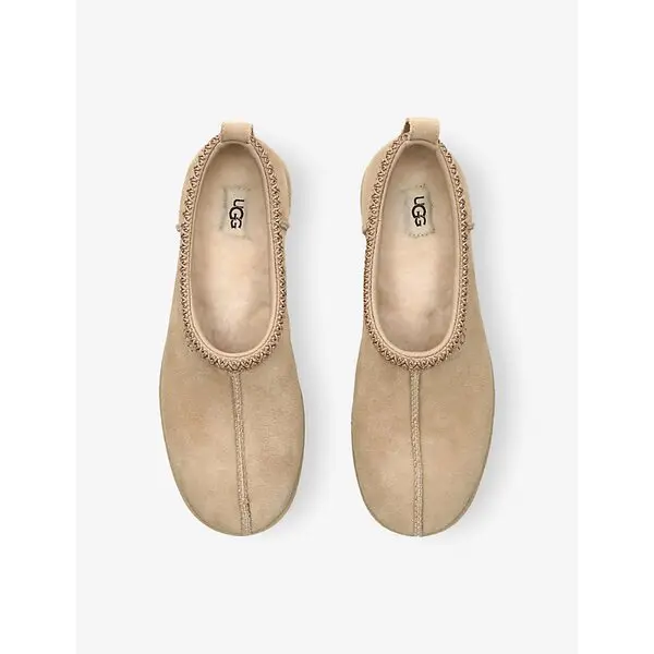UGG Tasman Deconstructed Suede Slippers - Beige