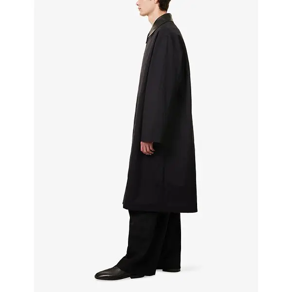 Studio Nicholson Revere Collar Cotton-blend Trench Coat