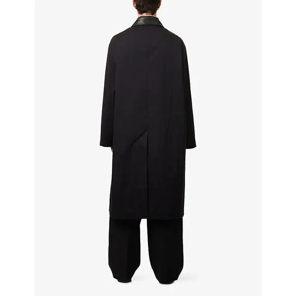 Studio Nicholson Revere Collar Cotton-blend Trench Coat