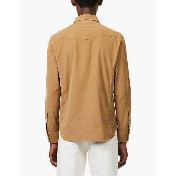 TOM FORD Baby Corduroy Western Cotton Shirt