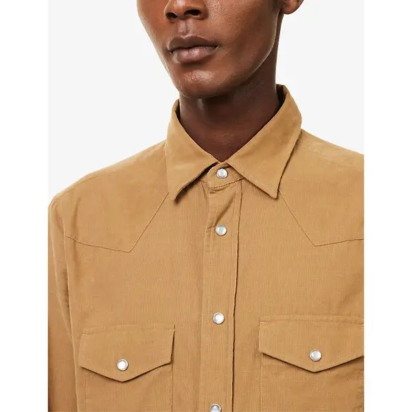 TOM FORD Baby Corduroy Western Cotton Shirt