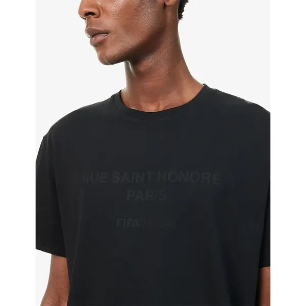 FIFA 1904 Brand-print Cotton-blend T-shirt