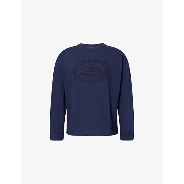 C.P. COMPANY Brand-embroidered Cotton T-shirt