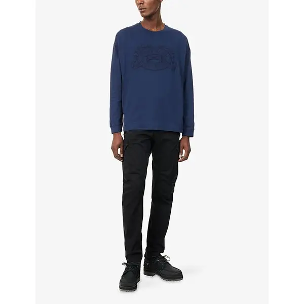 C.P. COMPANY Brand-embroidered Cotton T-shirt