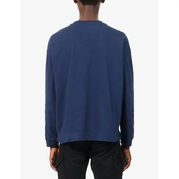 C.P. COMPANY Brand-embroidered Cotton T-shirt