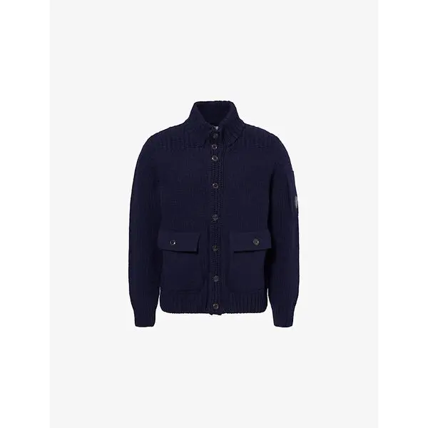 C.P. COMPANY Wool Knit Cardigan - Total Eclipse