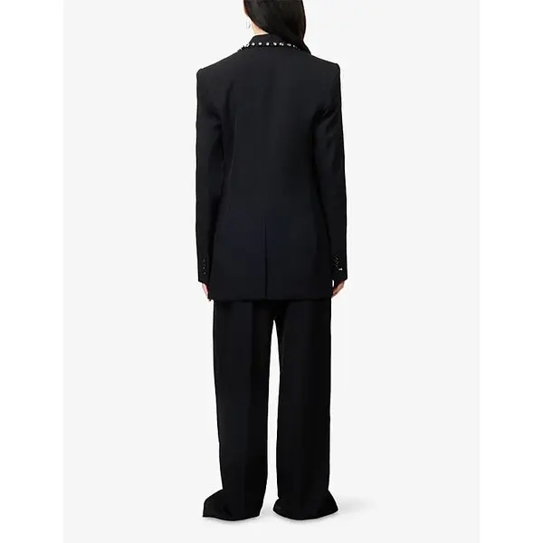 Stella McCartney Embellished Single-breasted Wool Blazer