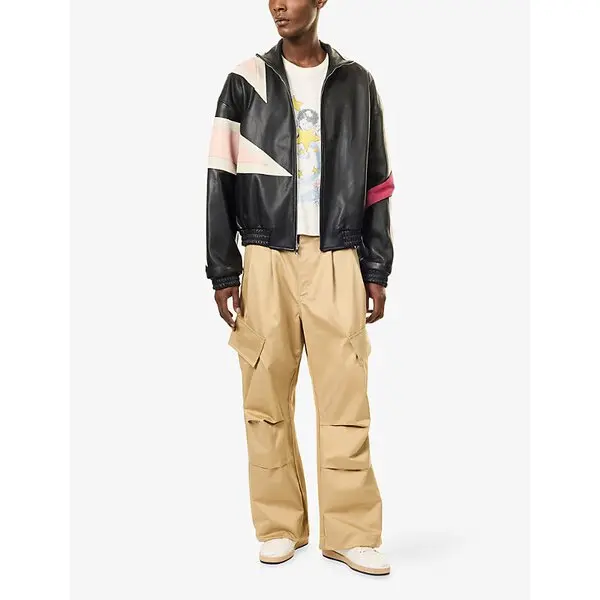 NAHMIAS Oversized Wide-leg Cotton Cargo Trousers