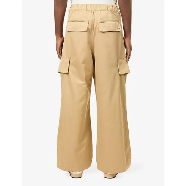 NAHMIAS Oversized Wide-leg Cotton Cargo Trousers