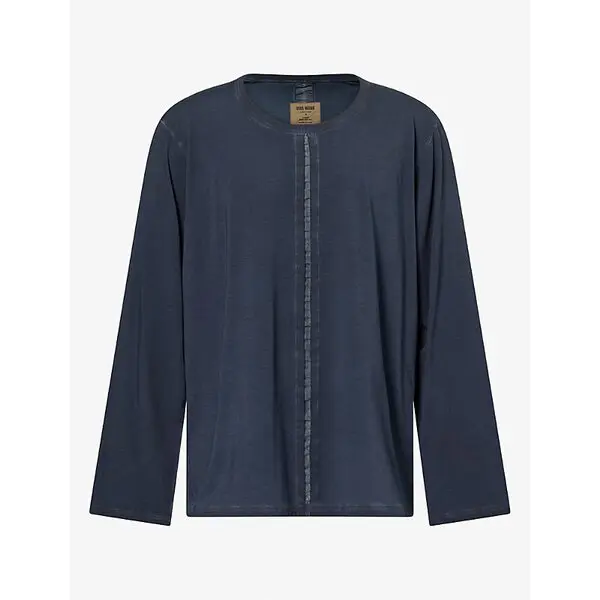 UMA WANG Seam-detail Long-sleeved Stretch-cotton T-shirt