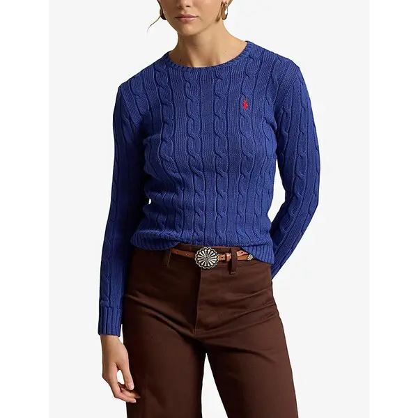 Polo Ralph Lauren Julianna Cable-knitted Cotton Jumper