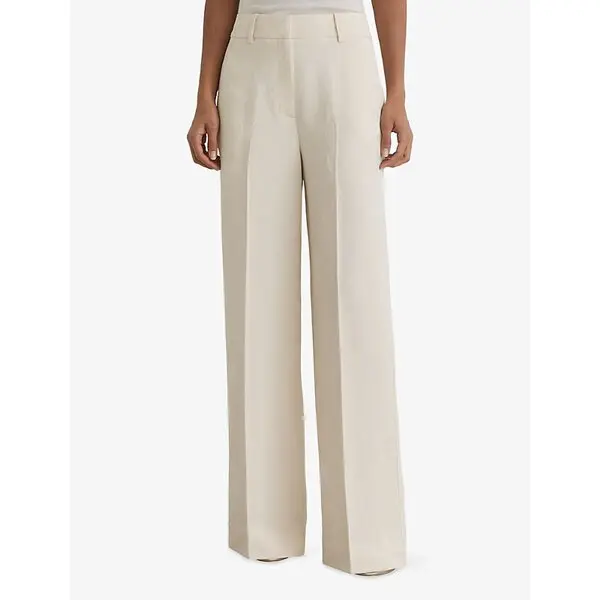 REISS Ottie Wide-leg Woven Trousers