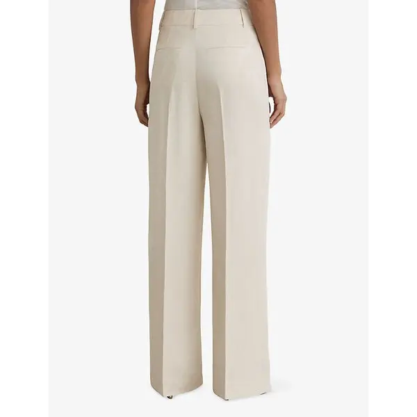 REISS Ottie Wide-leg Woven Trousers