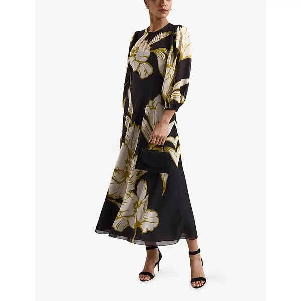 PHASE EIGHT Eve Floral-print Woven Maxi Dress