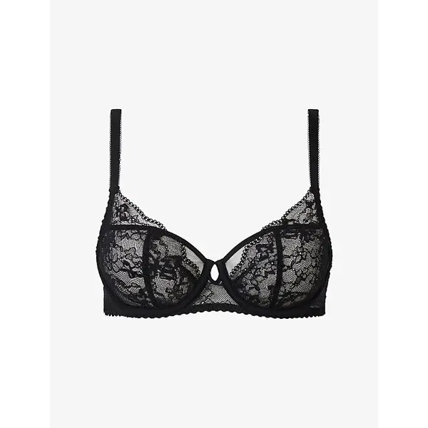 Chantelle Lace Half-cup Bra - Black