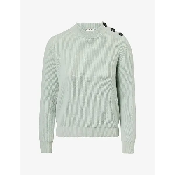 BLAZÉ MILANO Button Detailed Wool And Cashmere Jumper