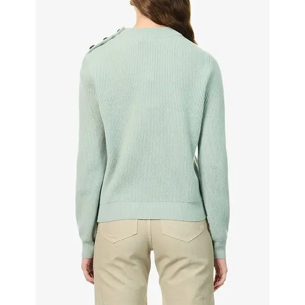 BLAZÉ MILANO Button Detailed Wool And Cashmere Jumper