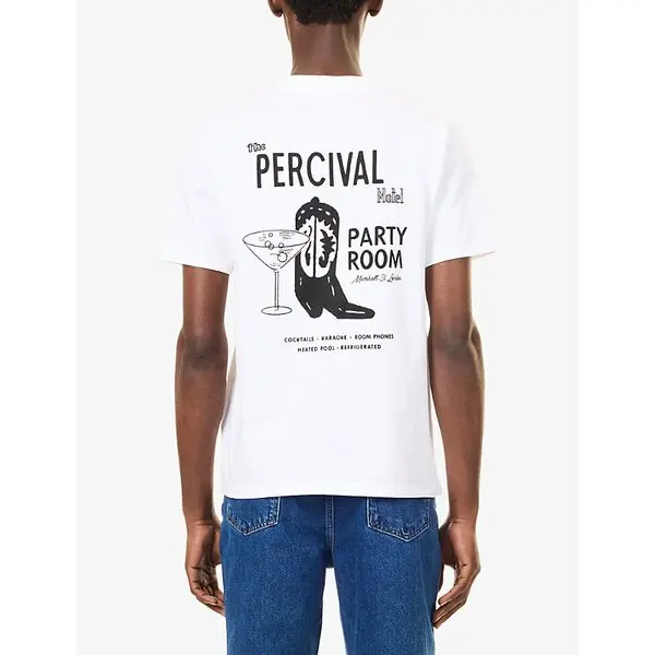 PERCIVAL Karaoke Graphic-print Cotton T-shirt
