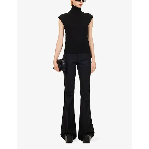 Rick Owens Sleeveless Turtle-neck Cashmere Jumper