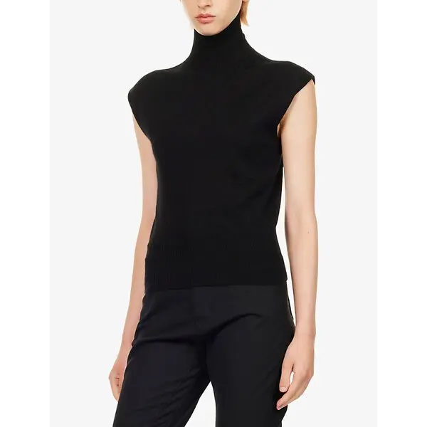 Rick Owens Sleeveless Turtle-neck Cashmere Jumper