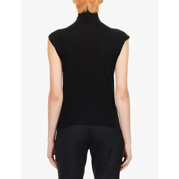 Rick Owens Sleeveless Turtle-neck Cashmere Jumper