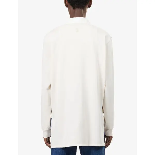 WALES BONNER Prism Striped Cotton Rugby Top